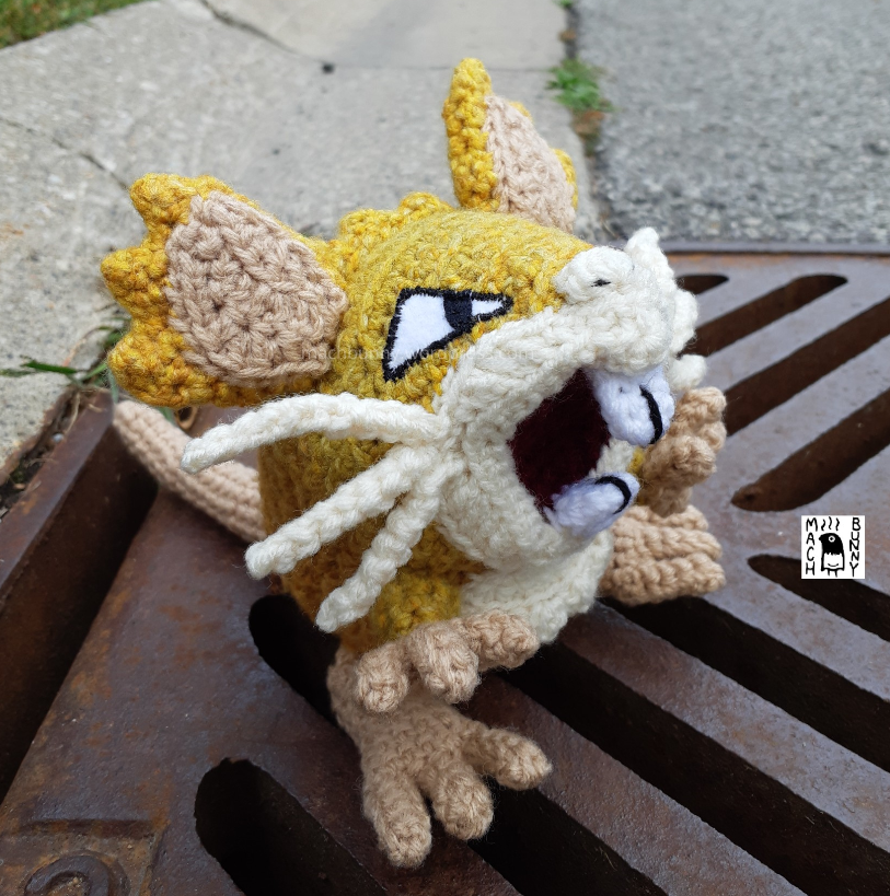 Pokemon Amigurumi: Raticate | Machbunny Projects
