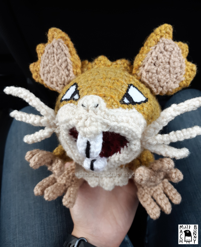 Pokemon Amigurumi: Raticate | Machbunny Projects