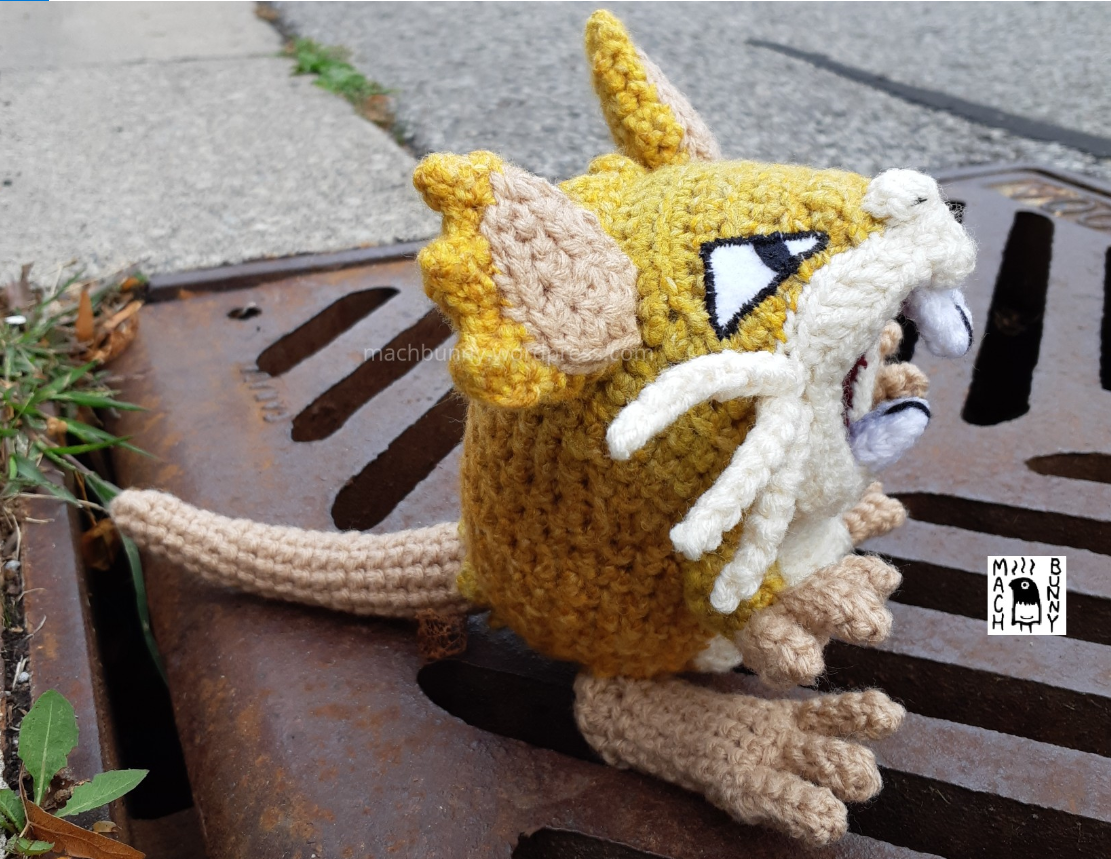 Pokemon Amigurumi: Raticate | Machbunny Projects