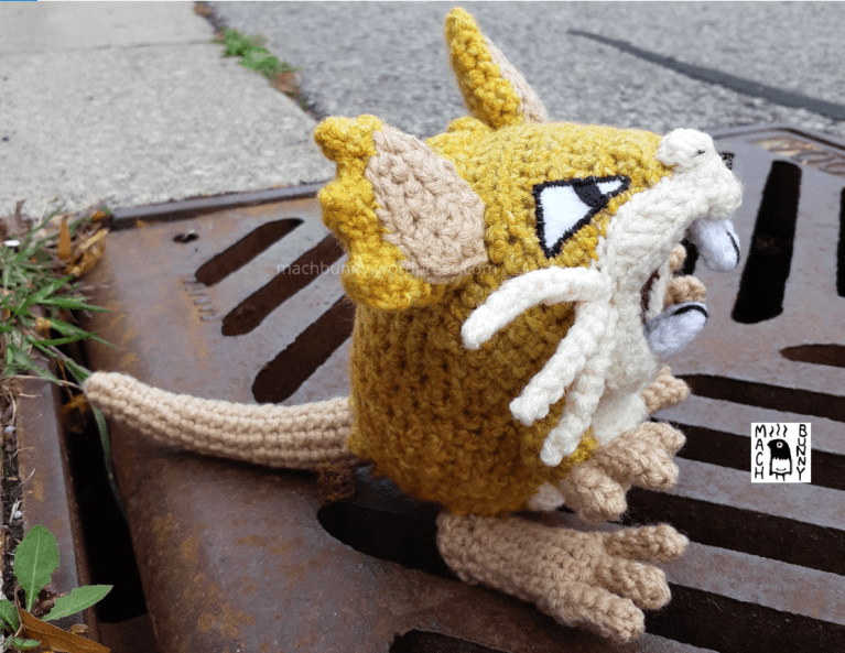 Pokemon Amigurumi: Raticate | Machbunny Projects